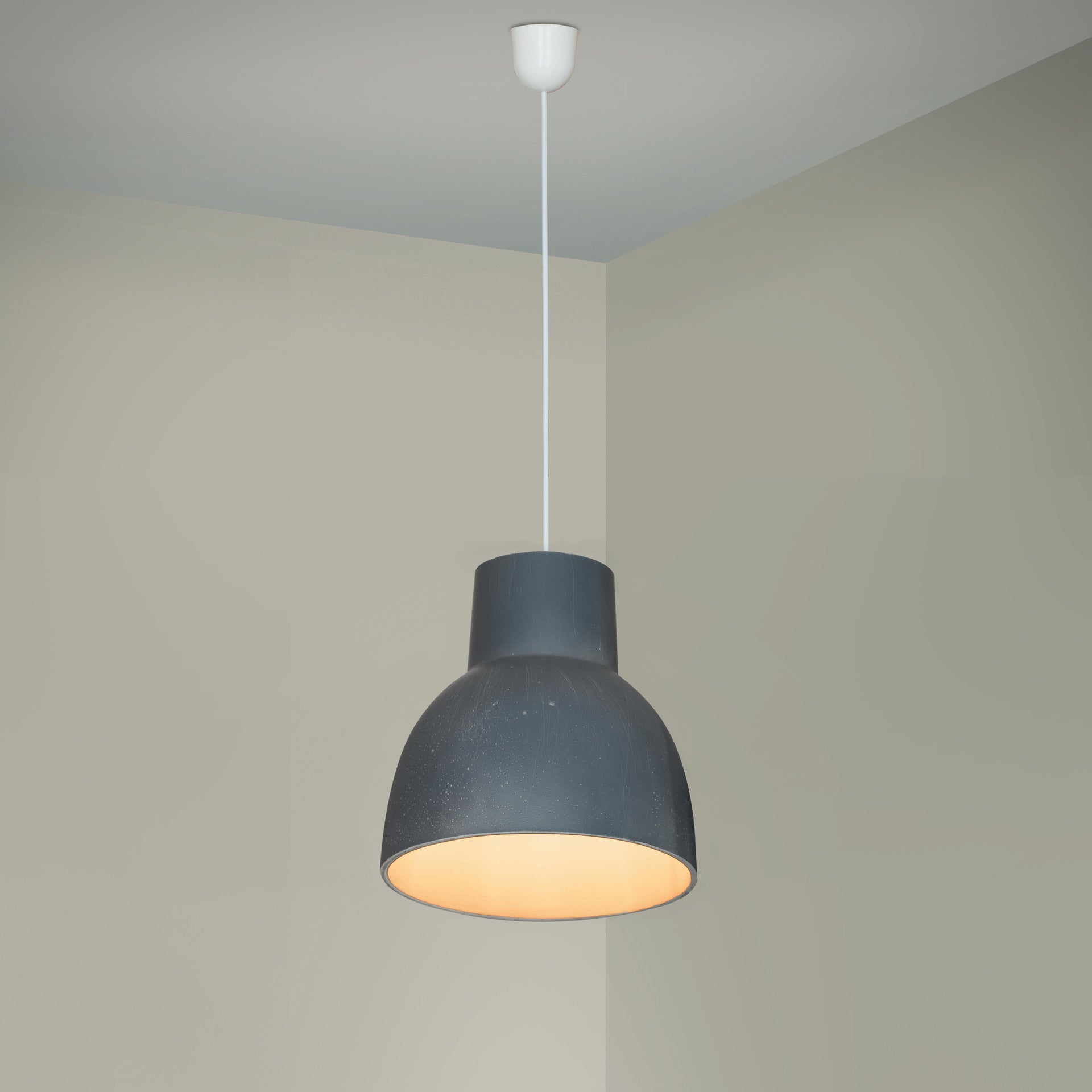 Lampadario Scandinavo Studio grigio in ceramica, D. 30 cm | Leroy Merlin